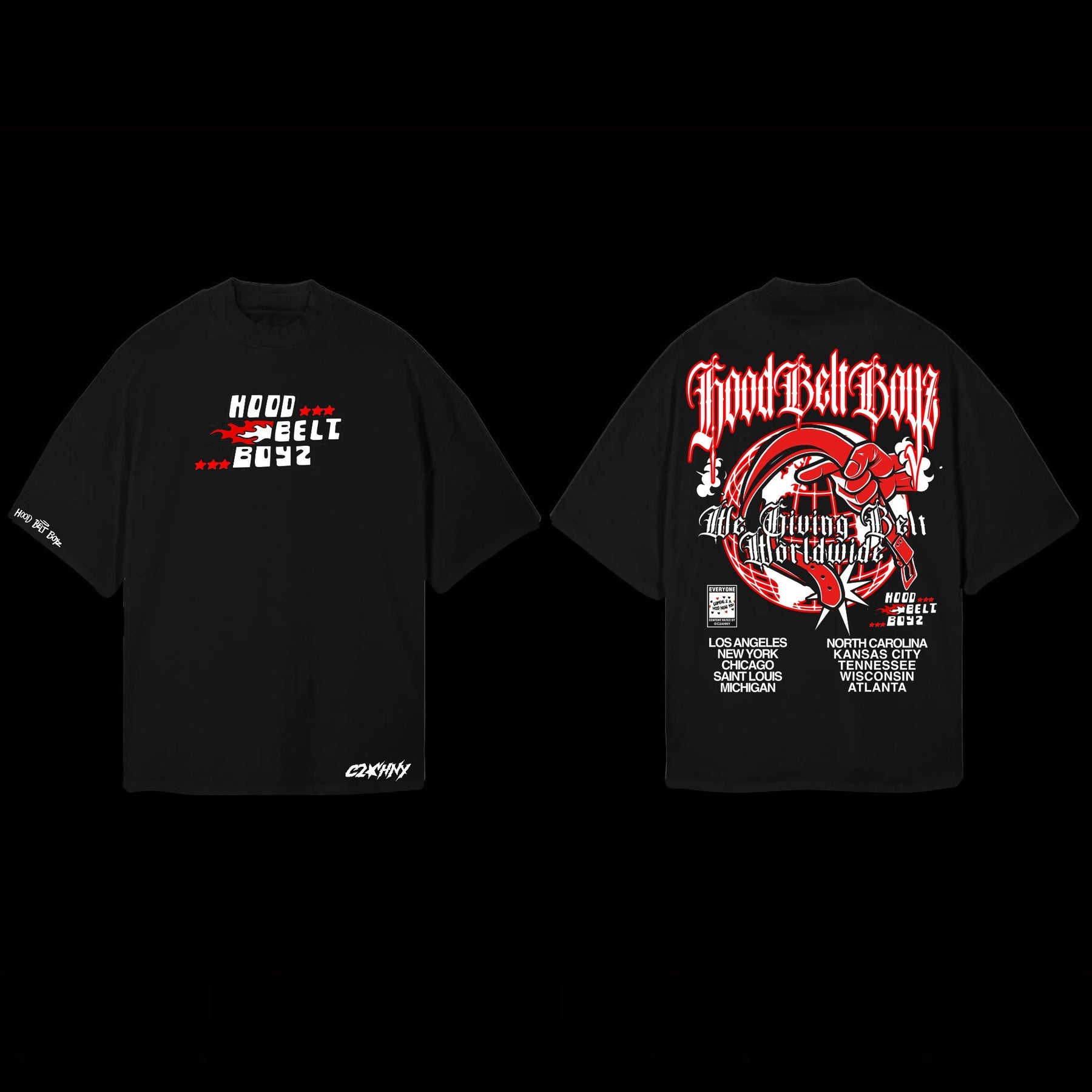 HOODBELTBOYZ TSHIRT – C2AHNY